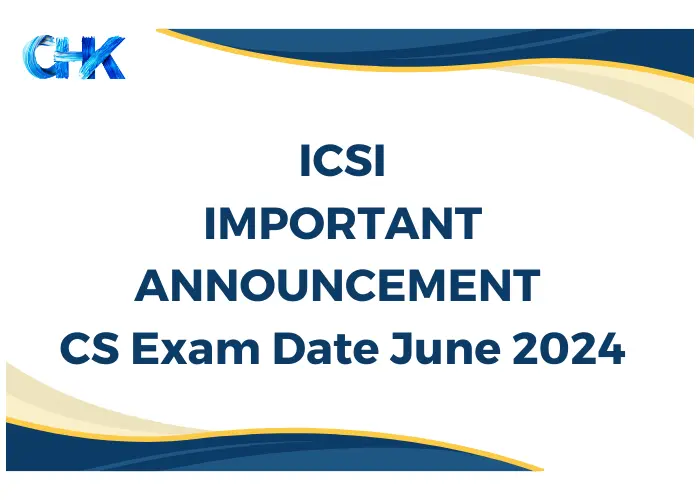 Company Secretaries Examination 2024 Revised Time Table Company Secretaries Examination 2024 Revised Time Table